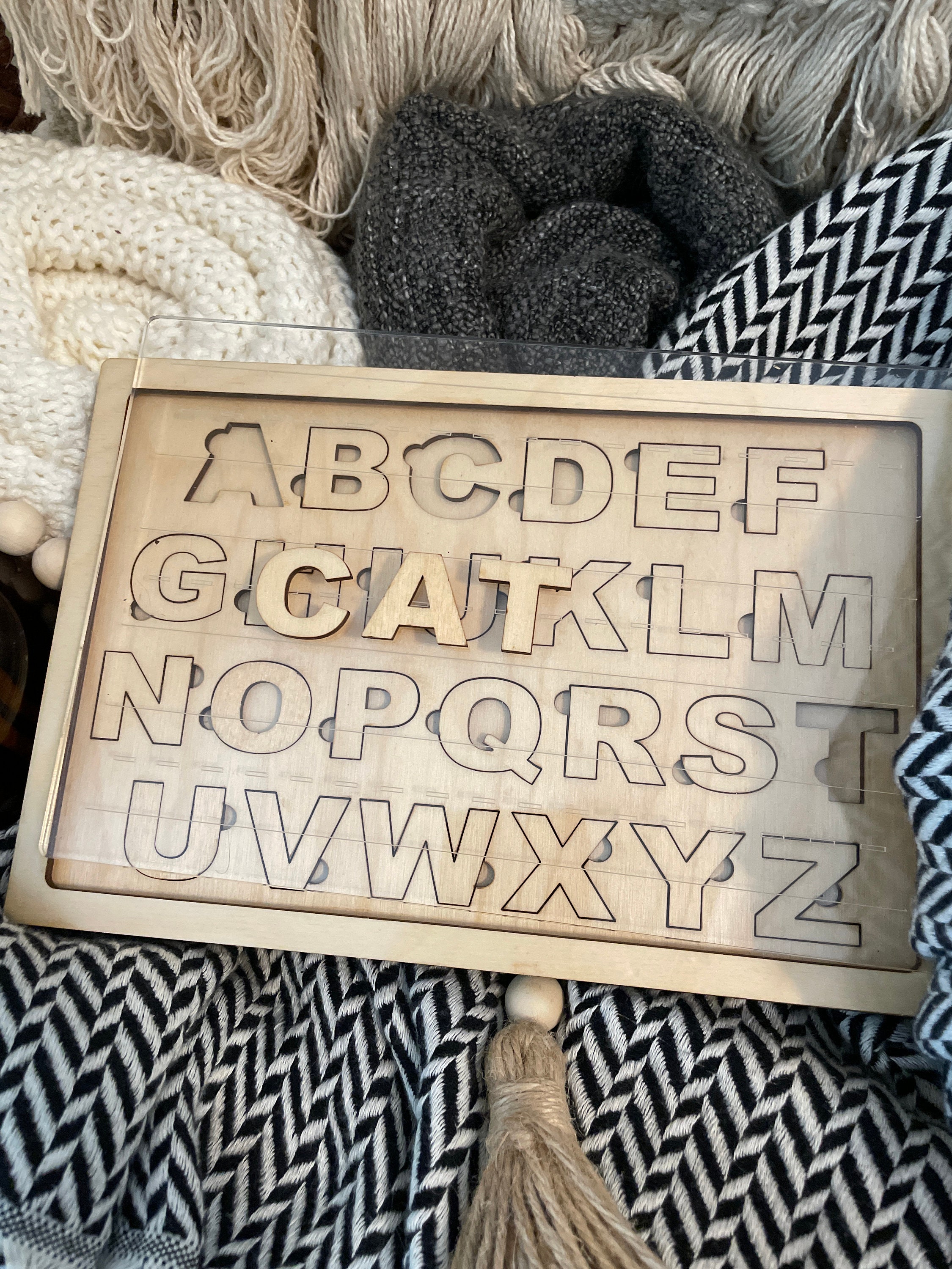 DIGITAL FILE! Alphabet Puzzle With Lid. - Etsy