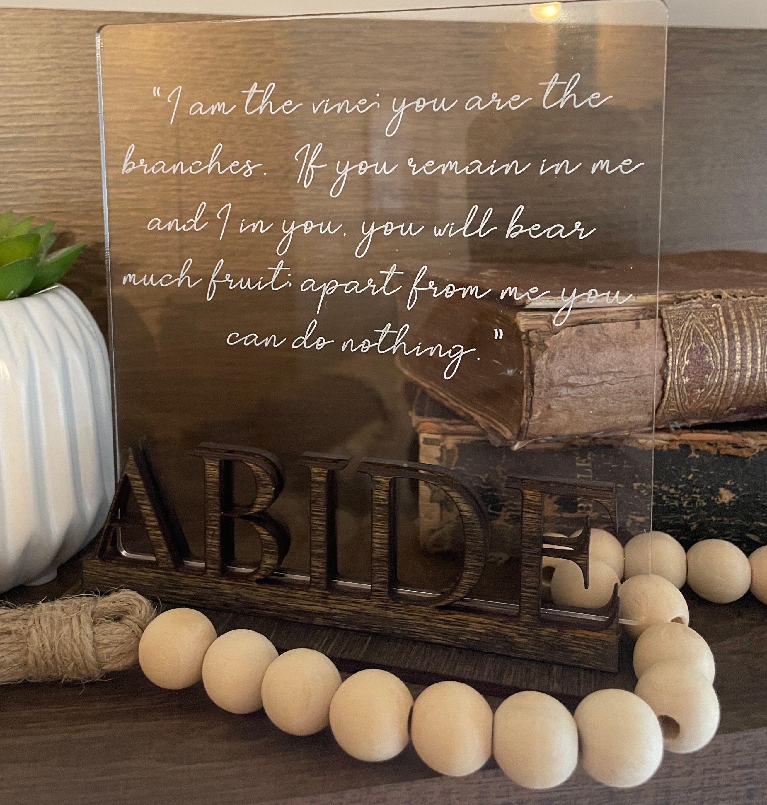 Digital File Only! Svg/pdf. Abide Verse Sign - Etsy