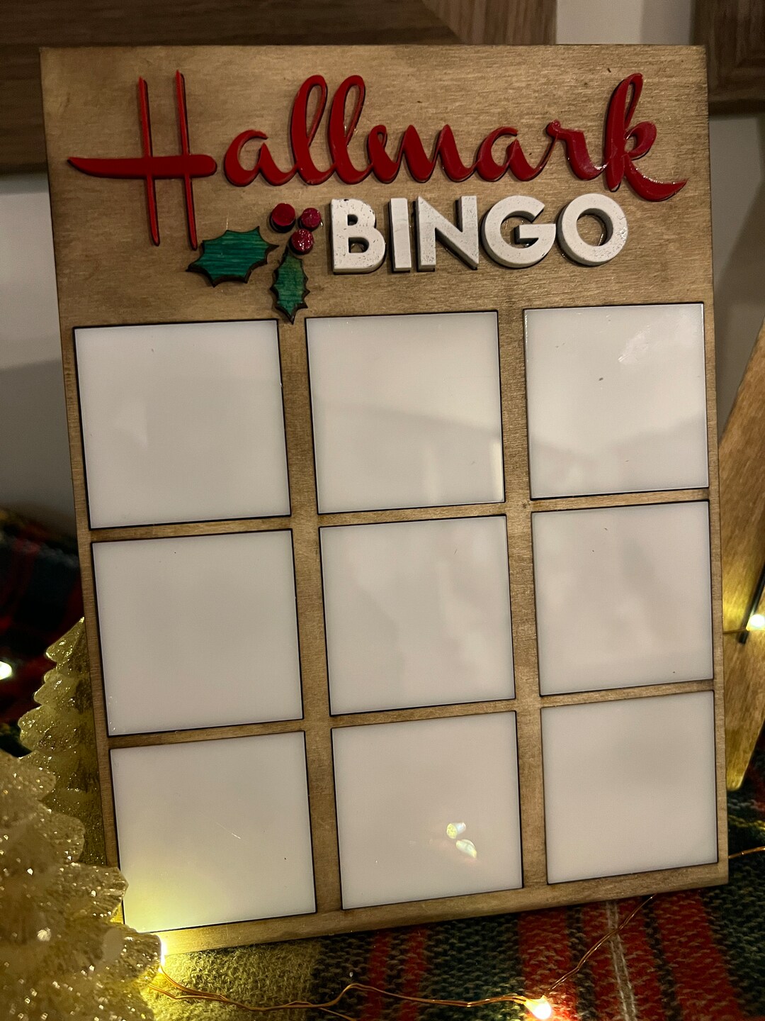SVG PDF Digital Download Only. Hallmark Bingo Board. Dry Erase Squares ...