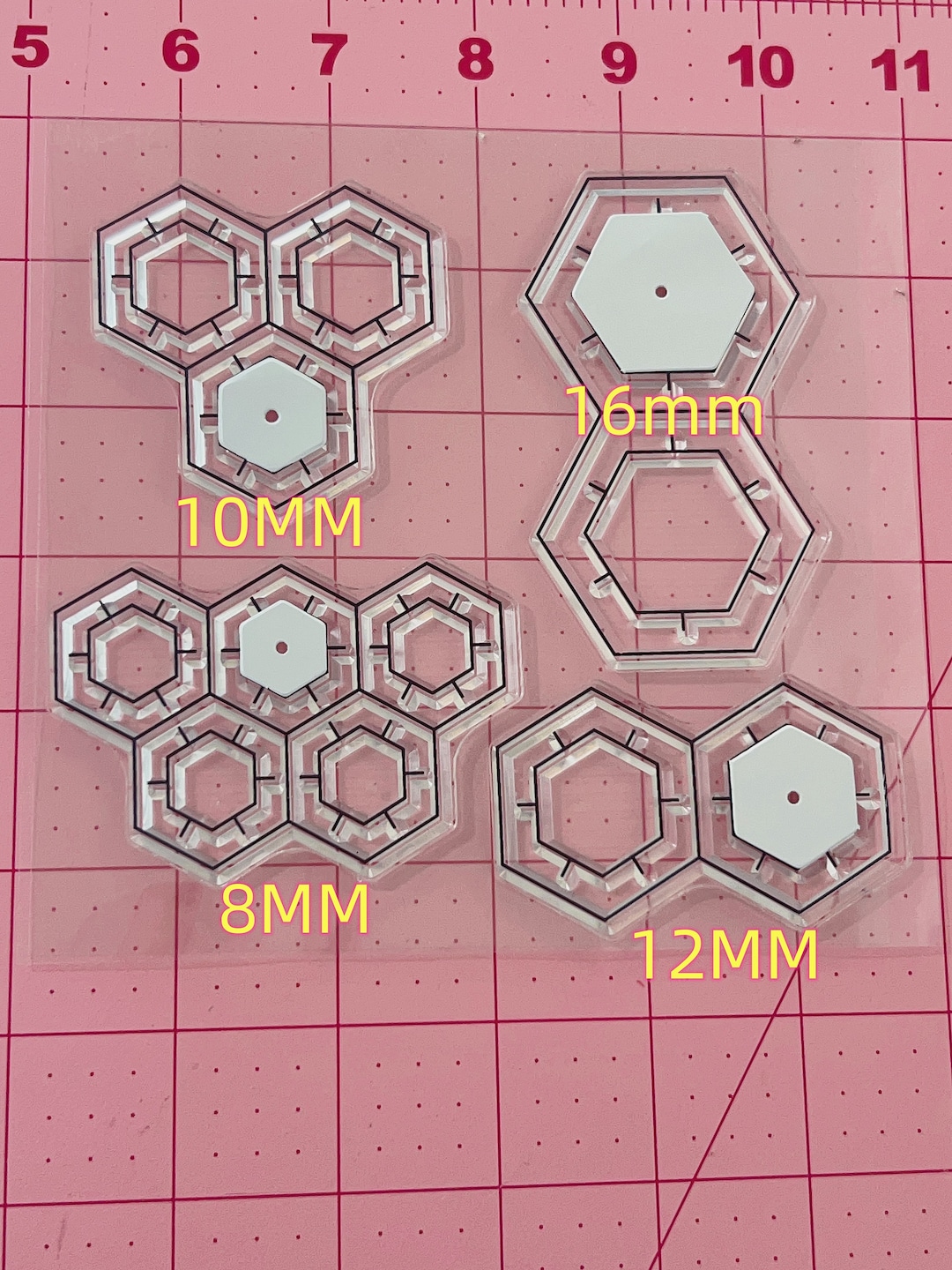 Quilt Stamp Englishpaper Hexagon Stamp Patchworkstamp - Etsy