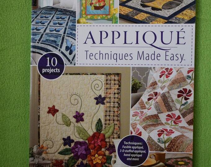 Appliques Techniques Made Easy Quilt Book - Etsy