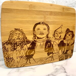 Wood-burned Wizard of Oz Kitchen Set: Cutting Board, Spoons, Trivet - Etsy