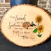 Sunflower True Friends Wood Burning Sign/best Friend Gift/custom ...