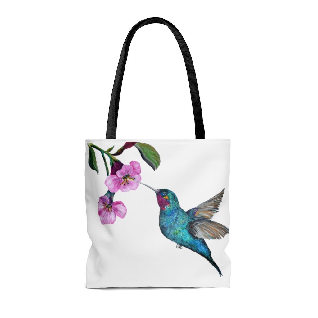 Hummingbird Flower Tleather Shoulder Bag/purse/hand | Etsy