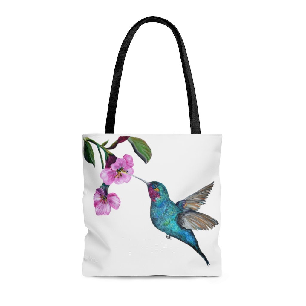 Hummingbird Flower Tleather Shoulder Bag/purse/hand | Etsy
