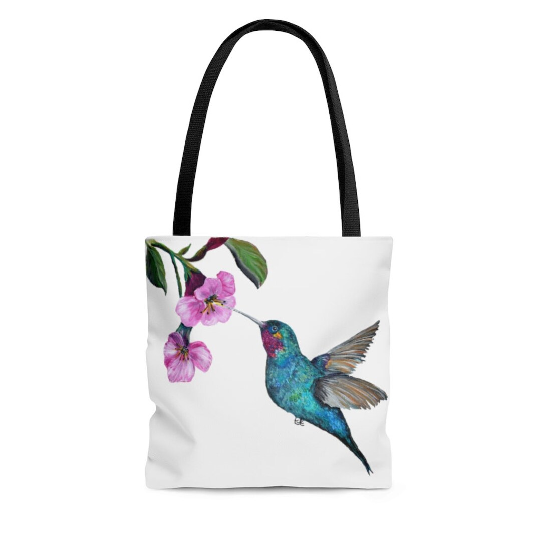 Hummingbird Flower Tleather Shoulder Bag/purse/hand Bag/travel/gifts ...