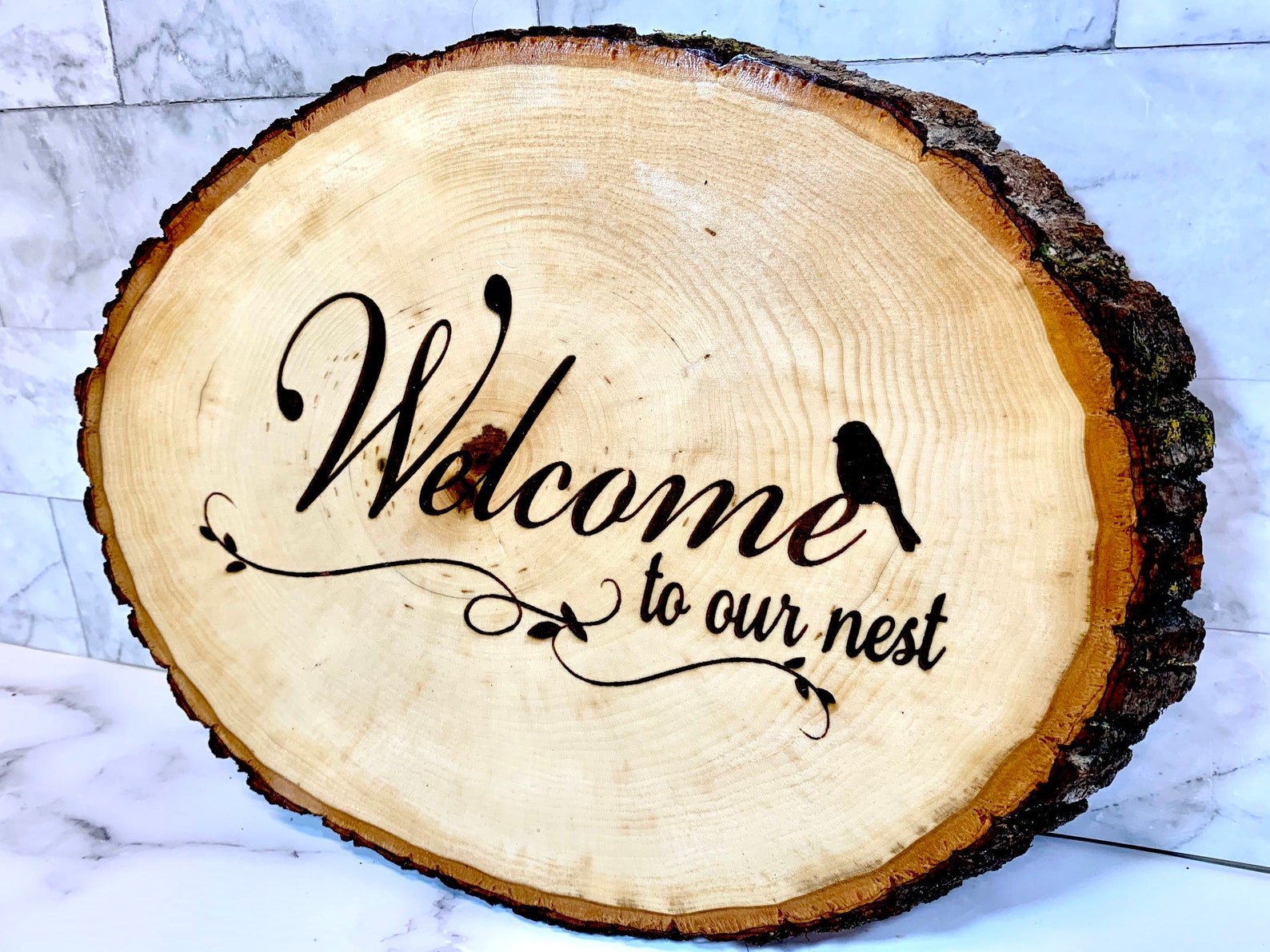 Welcome to Our Nest Wood Burning Sign/custom/personalized/live - Etsy