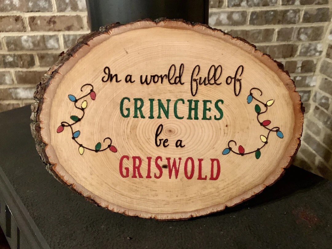 Griswold Christmas Wood Burning Sign: Rustic Farmhouse Decor - Etsy