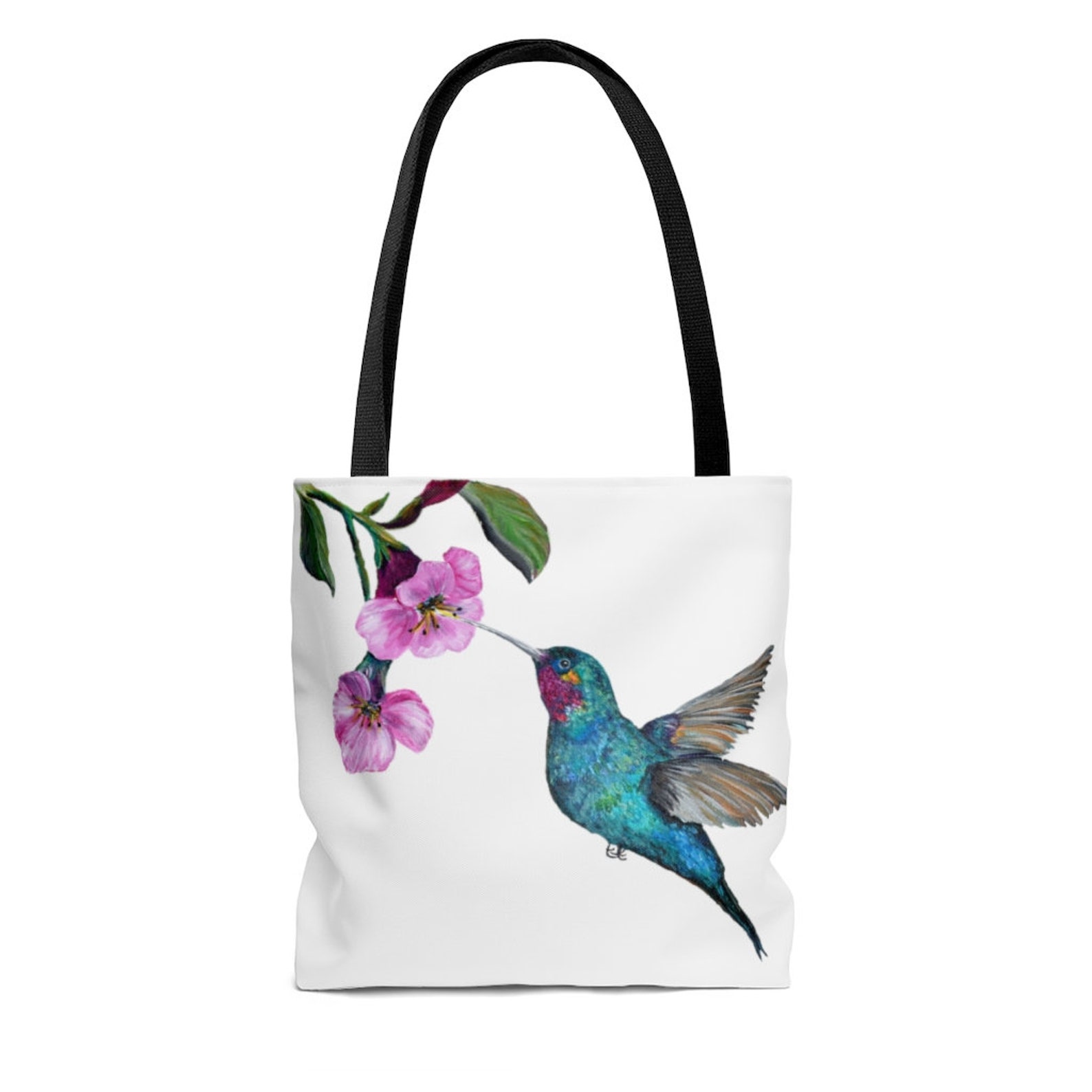 Hummingbird Flower Tleather Shoulder Bag/purse/hand | Etsy