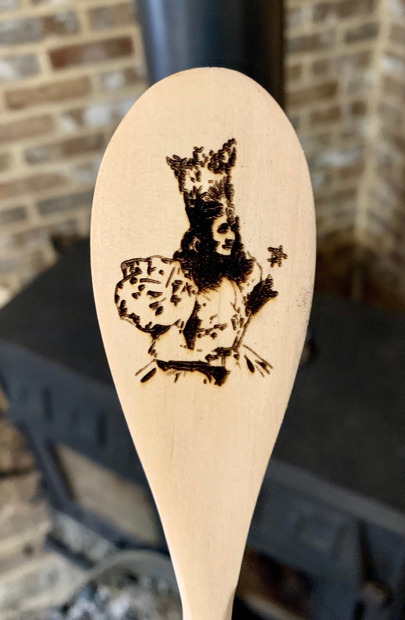 Wizard of Oz/ Kitchen Wooden Spoon/handmade/wood Burned - Etsy