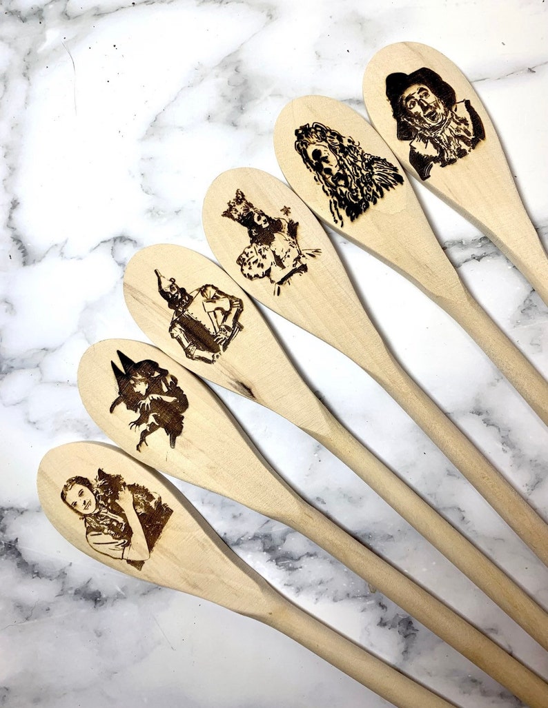 Wizard of Oz/ Kitchen Wooden Spoon/handmade/wood Burned - Etsy
