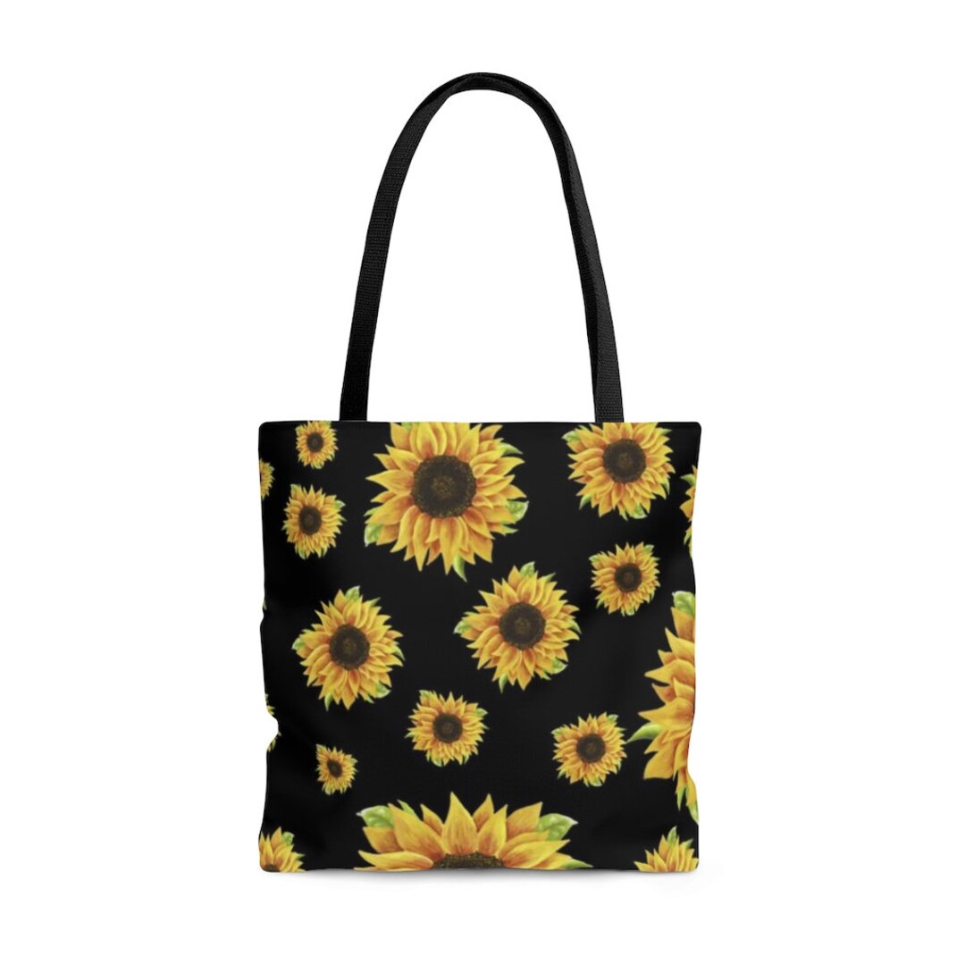 Black Sunflower Bag/tote/shoulder Bag/purse/travel/gift for Her ...