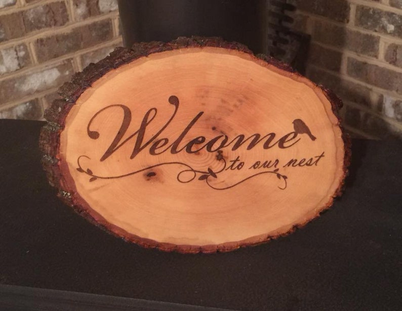 Welcome to Our Nest Wood Burning Sign/custom/personalized/live | Etsy