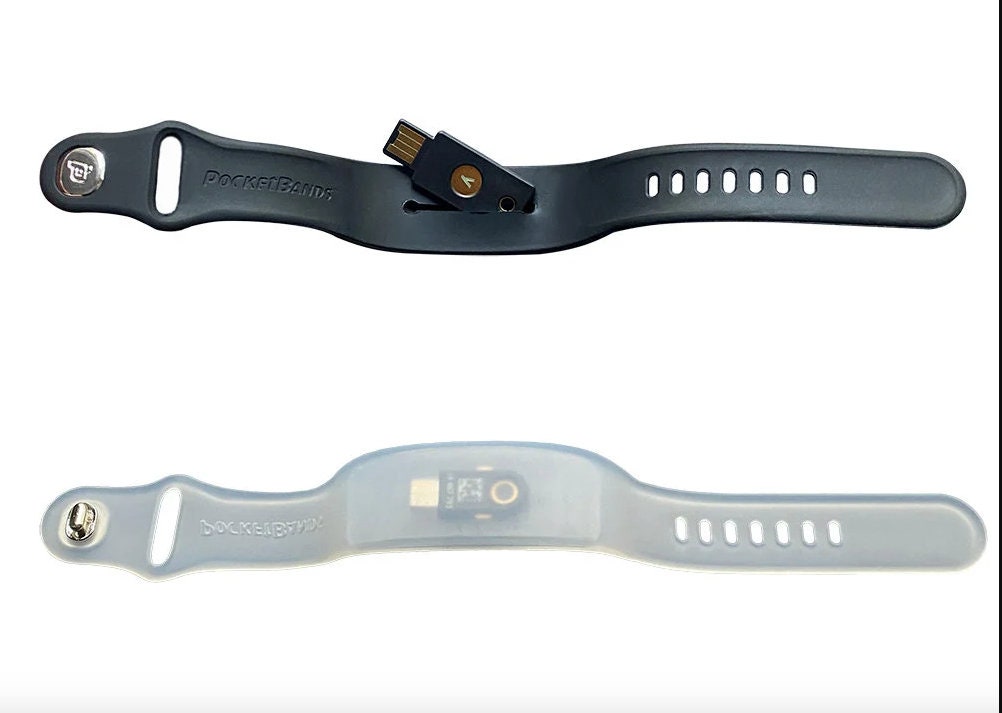 Pocketbands 3.0 Wristband for Yubikey 5C NFC Series 5, Google Titan ...