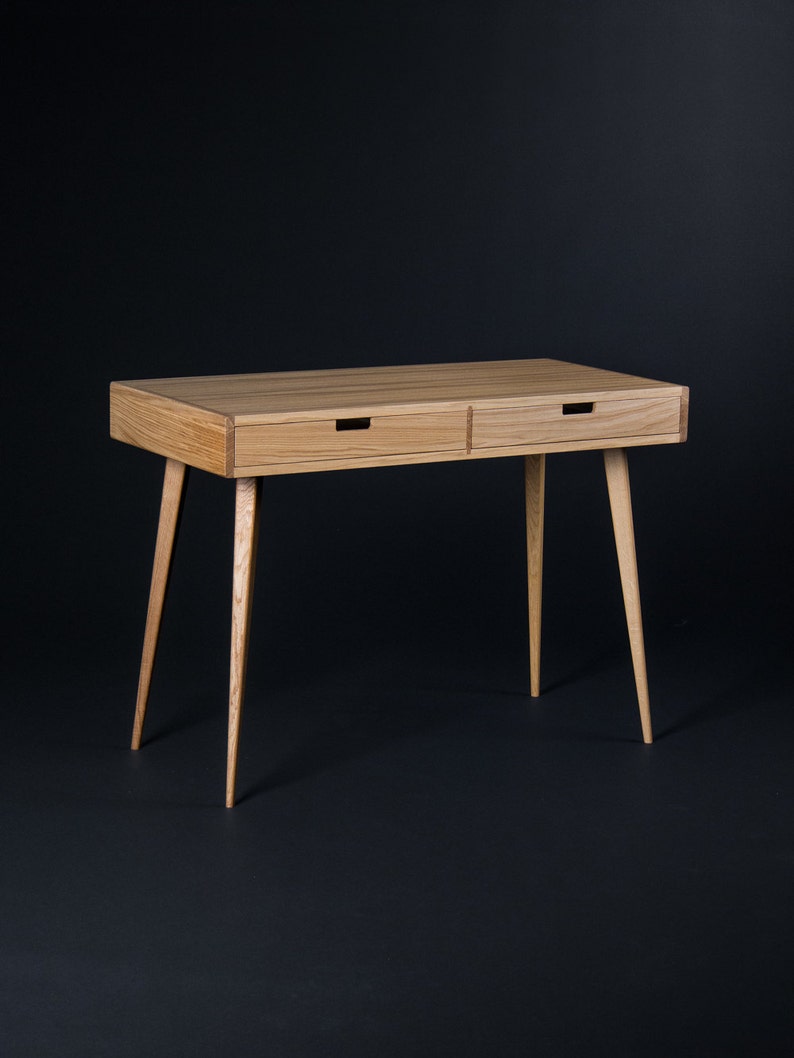 Office Desk Mid Century Modern Bureau Small Computer Table - Etsy Canada