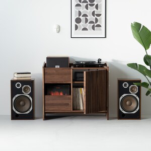FUSE Record Storage: Crafted Walnut Cabinet for Turntables Limited-time ...