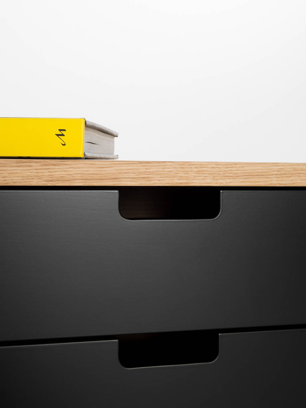 HEIM - Large Modern Black Front Sideboard - Stylish MCM Credenza Buffet ...