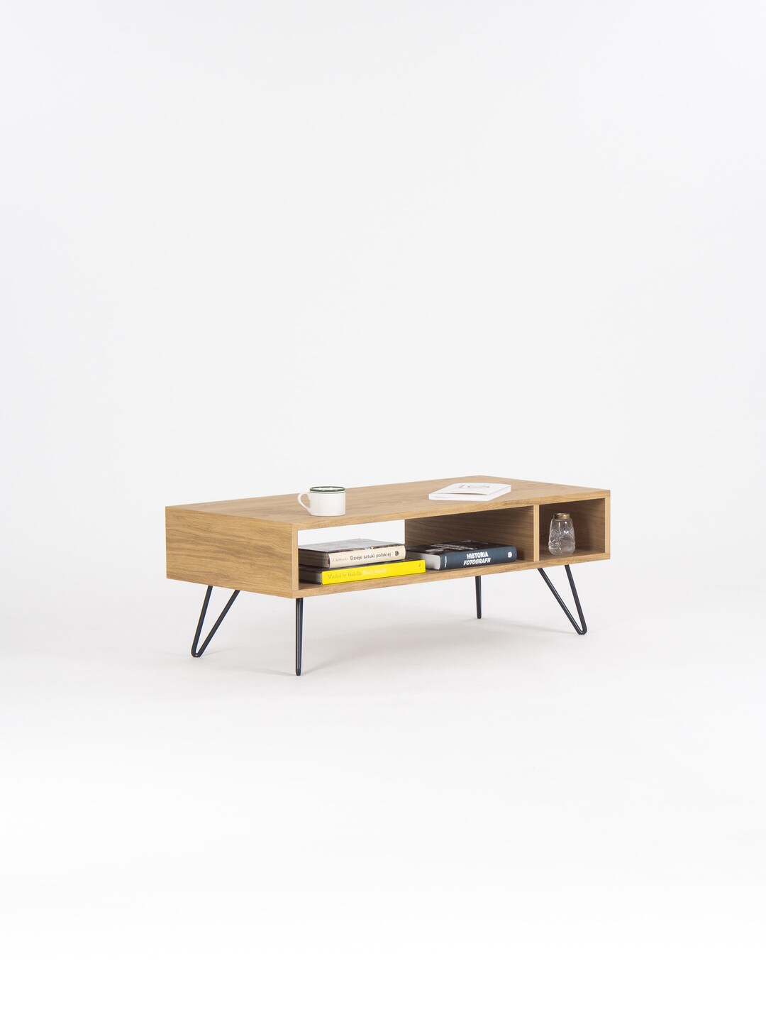 Modern Coffee Table, Media Console, Entertainment Center, Made of Oak ...