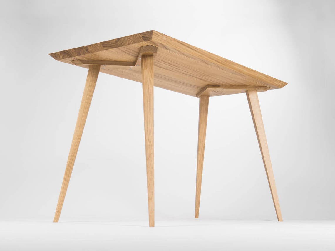 EDGE – Wooden Desk, Office Table, Bureau, Mid Century Modern, Solid Oak ...