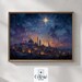 Bethlehem Night Skyline Print: Nativity Star Painting (digital Download ...