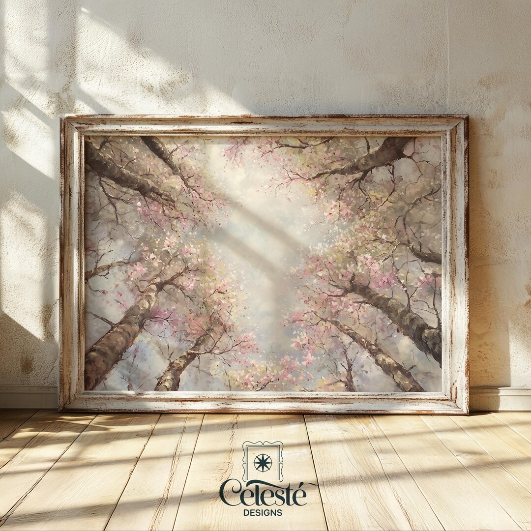 Cherry Blossom Tree Print: Spring Canopy Wall Art (digital Download) - Etsy