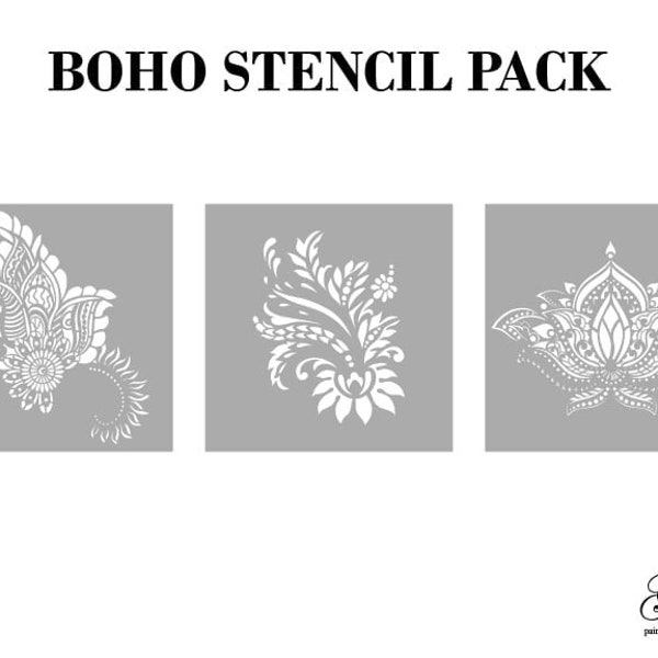 Boho Stencil - Etsy