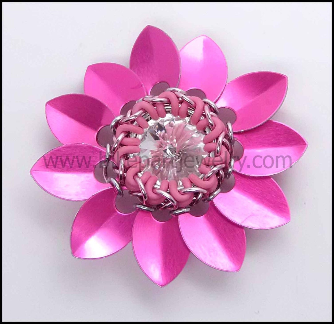 Original Chainmaille Rivoli Flower Tutorial - Etsy
