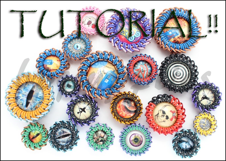 TUTORIAL - Wrapping Cabochons in Chain Maille - 11 Different Ring ...