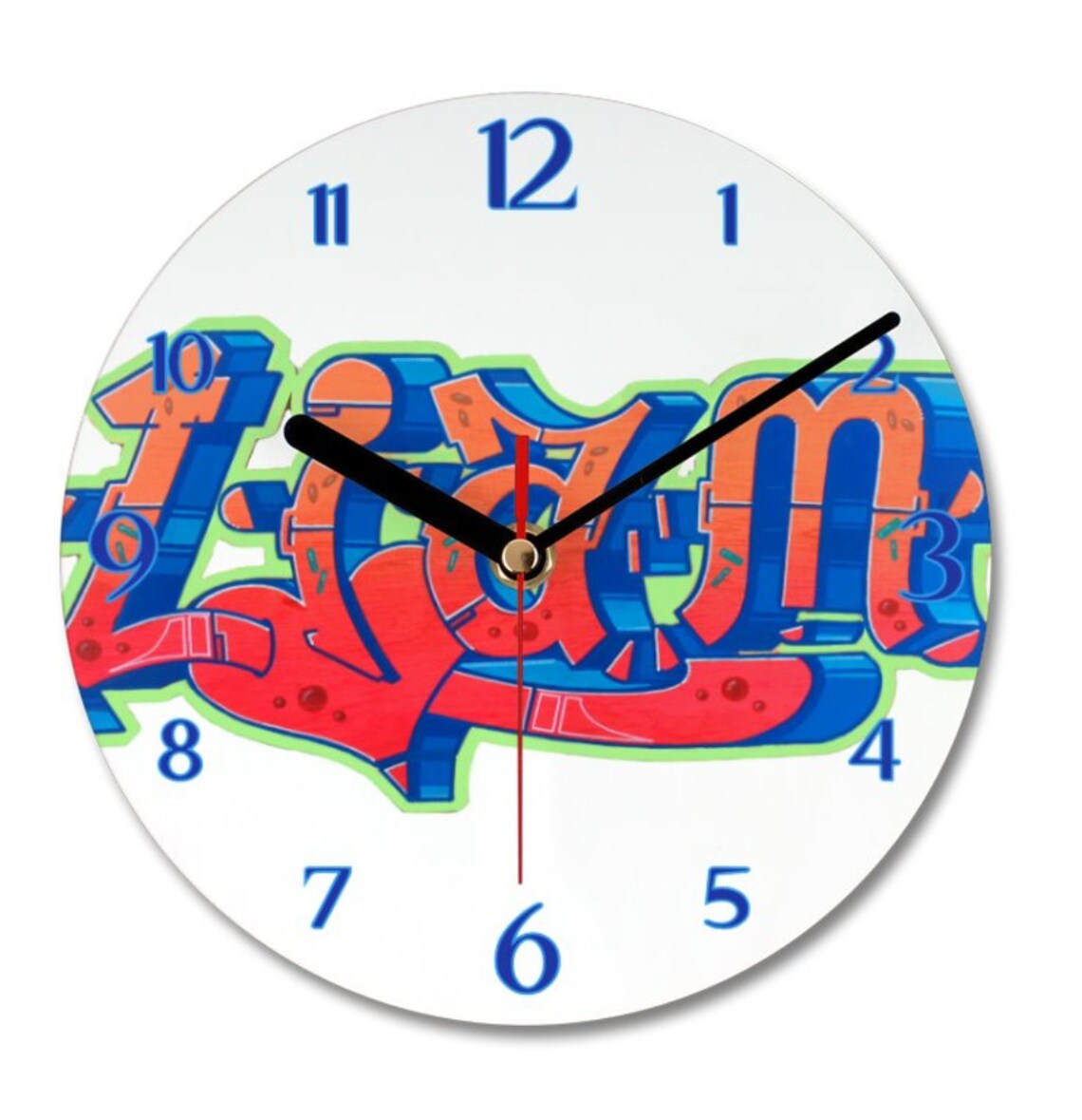 GRAFFITI STYLE Childrens Bedroom Wall CLOCK Graffiti Clock - Etsy