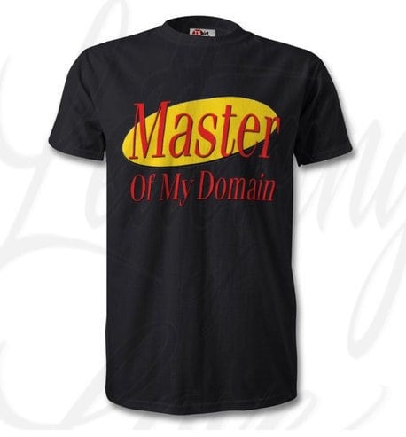 Seinfeld Inspired master of My Domain T-shirt - Etsy