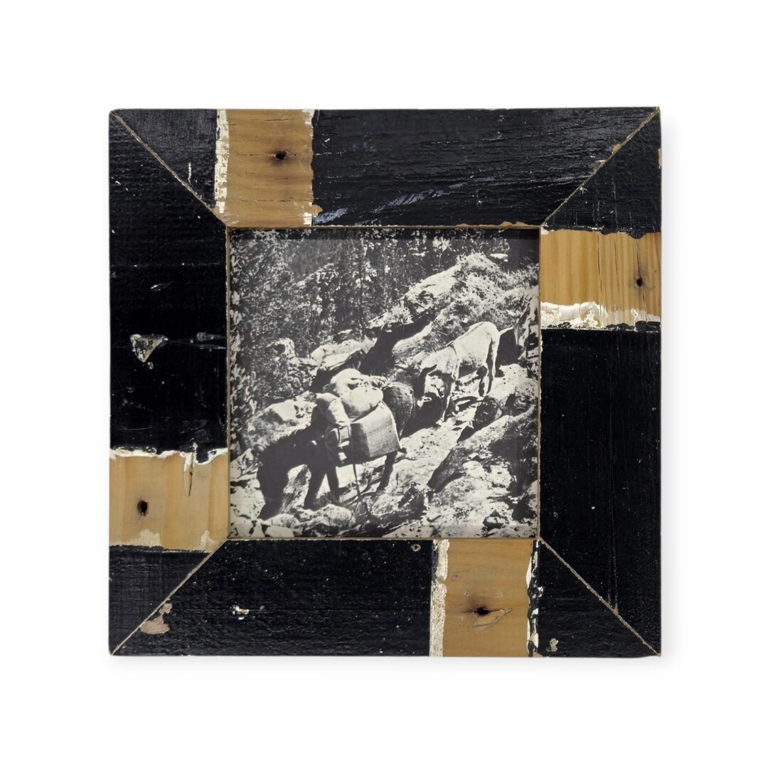 6x6 Chippy Paint Photo Frame: Reclaimed Wood, Shabby Chic Decor - Etsy