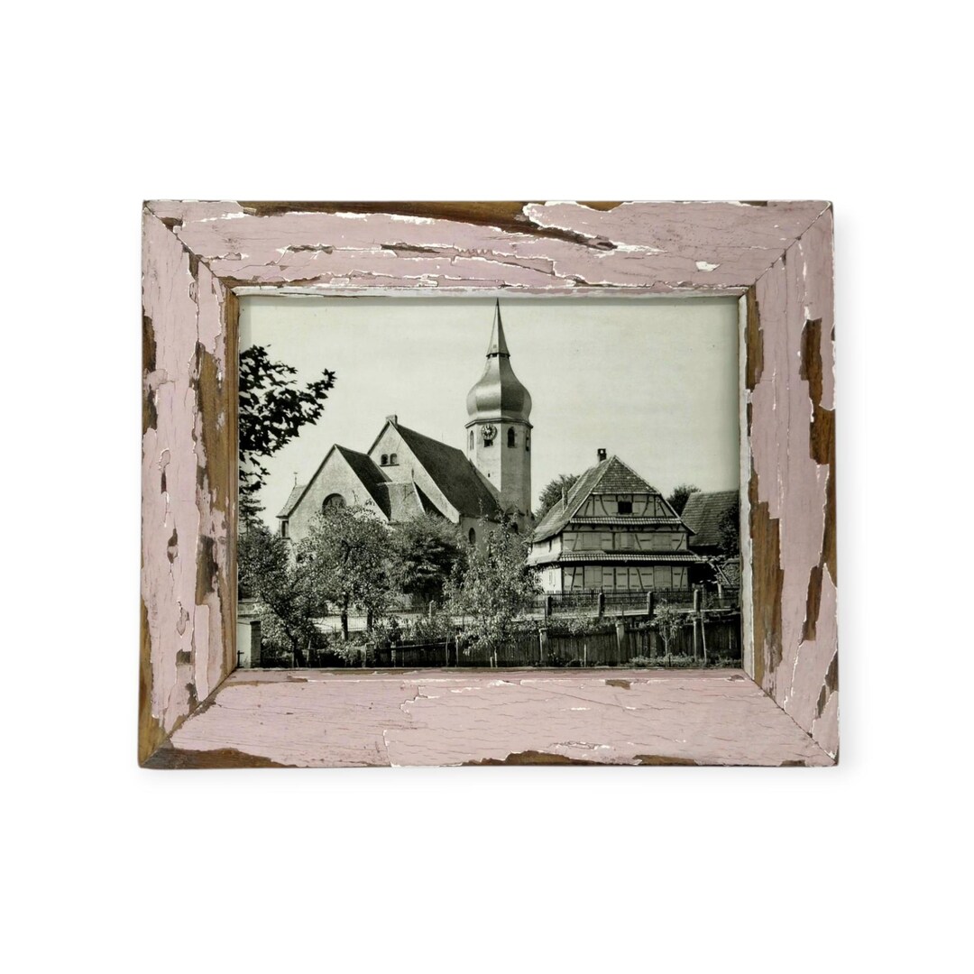 6x8 Shabby Chic Dusty Pink Photo Frame: Reclaimed Wood - Luna Designs ...