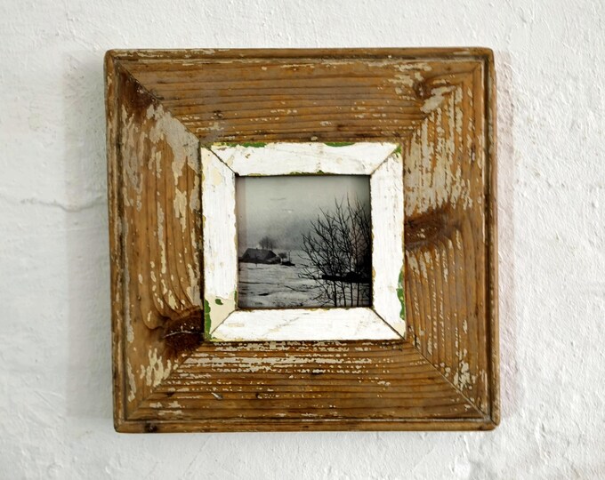 4x4 Shabby Chic Photo Frame Made From Authentic Reclaimed Vintage ...