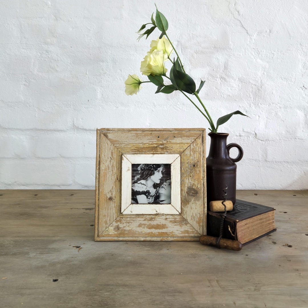 4x4 Shabby Chic Photo Frame Made From Authentic Reclaimed Vintage ...