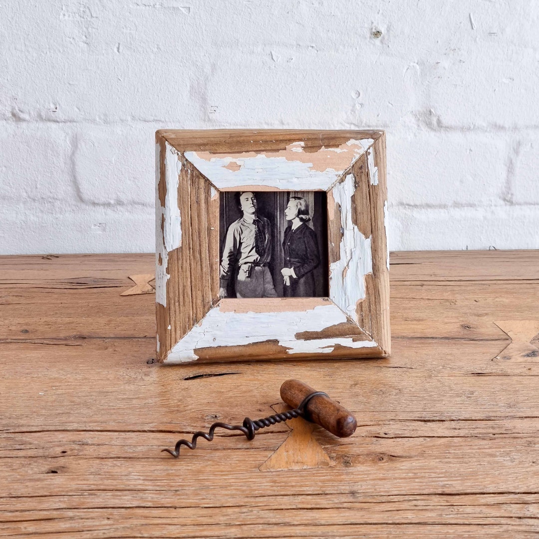 A 4x4 Recycled Timber Photo Frame by Luna Designs. Made From - Etsy