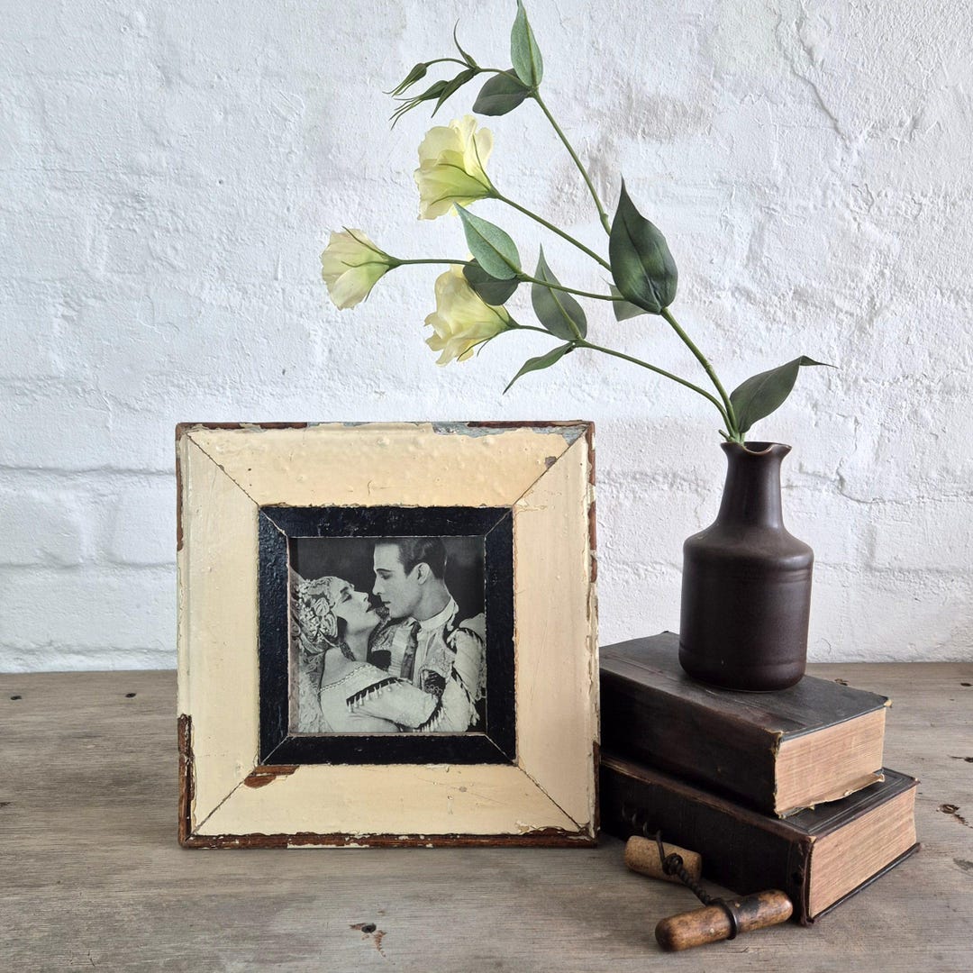 Shabby Chic 6x6 Photo Frame: Reclaimed Wood, French Industrial Decor - Etsy