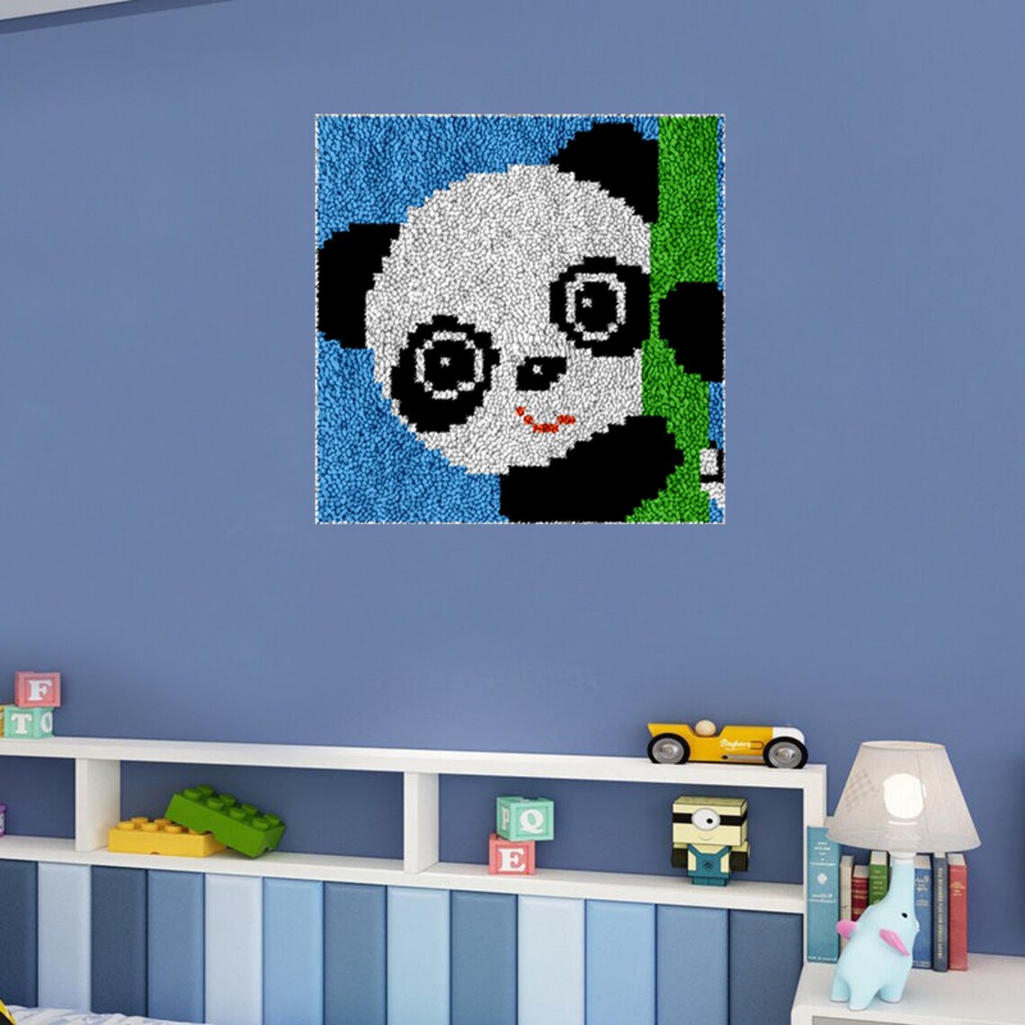 Latch Hook Kits for Kids,diy Rug Crafts Pattern Color Printed Canvas ...