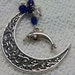 Filigree Cresent Moon With Dolphin Necklace - Etsy