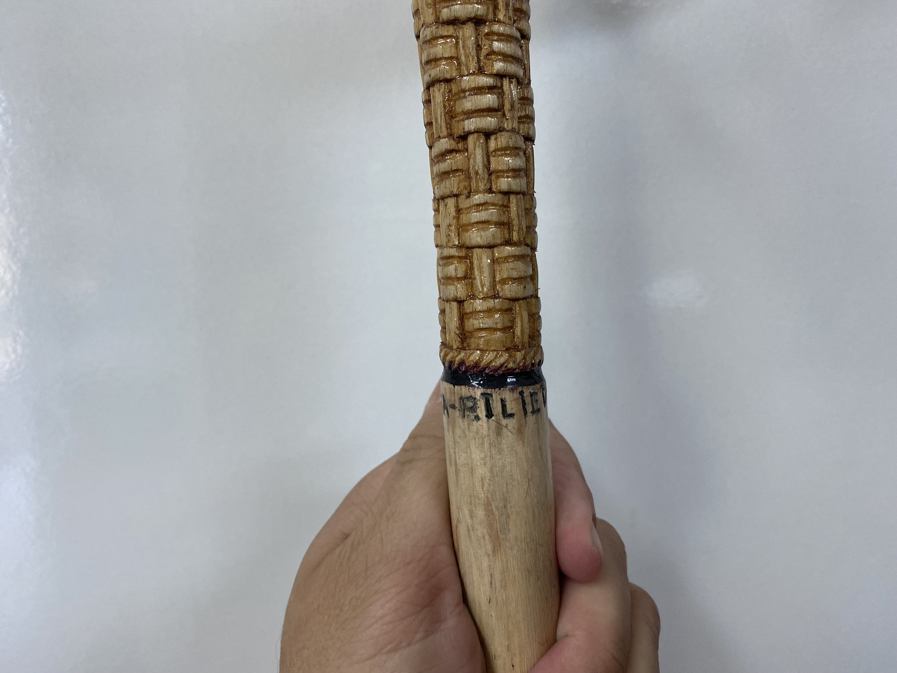 Hand made cane with deer head and bison handle carvings from | Etsy