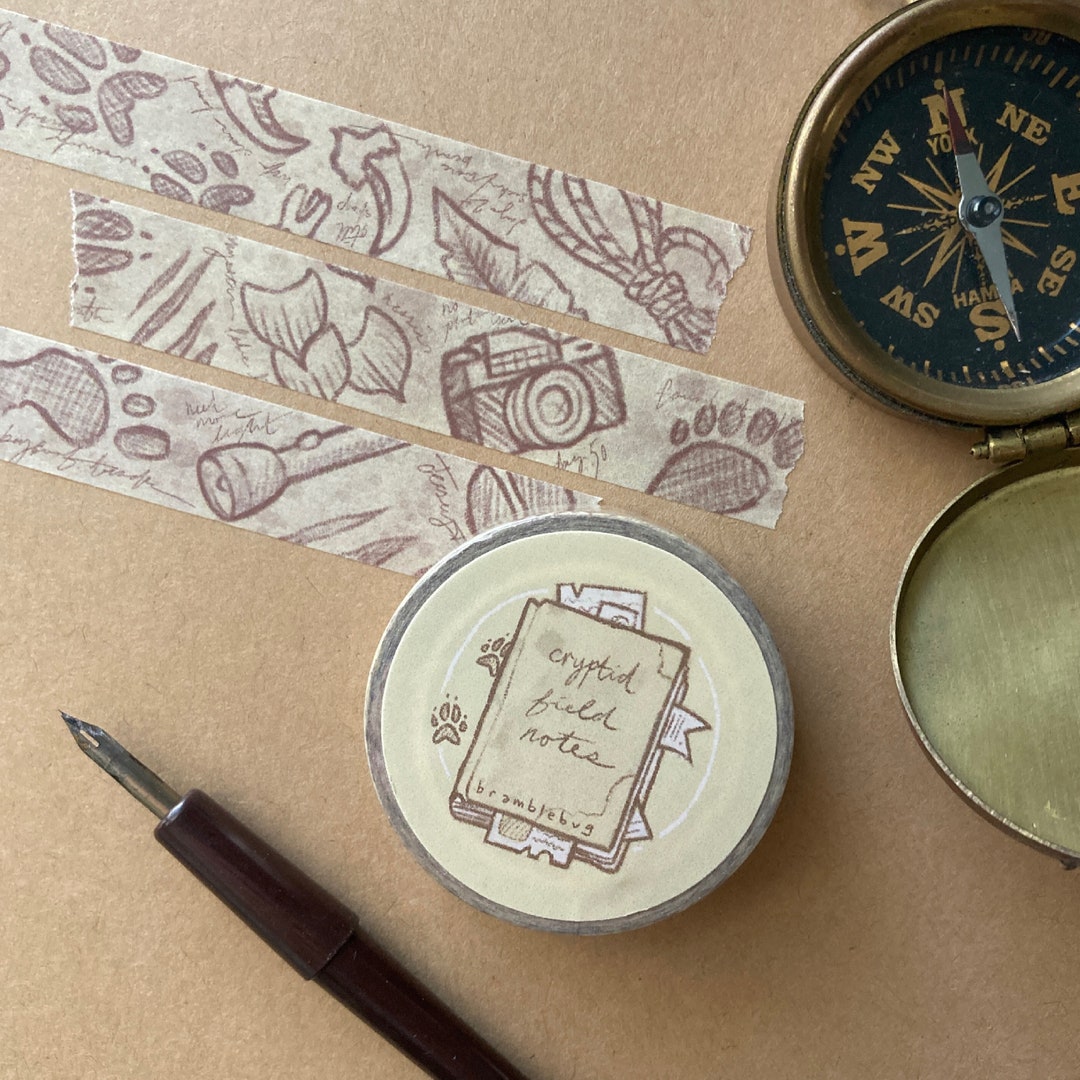 Cryptid Notes Washi Tape - Etsy