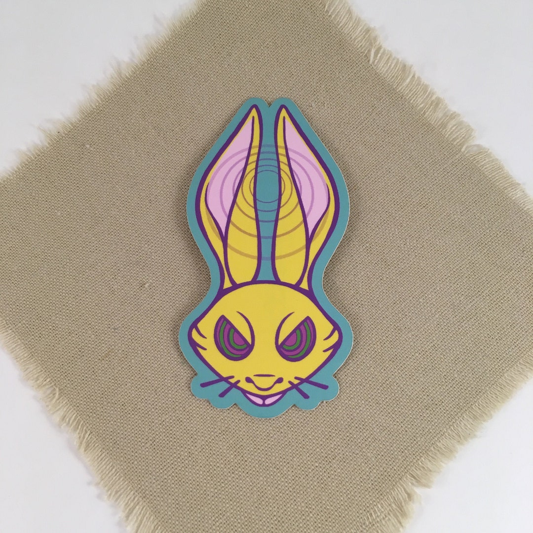 Hypno Rabbit Sticker - Etsy