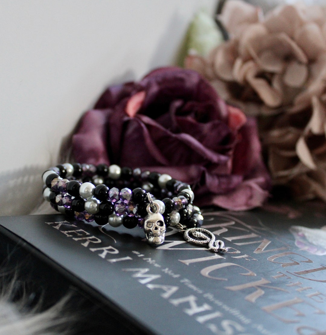 Wicked Serpent & Skull Infinity Wrap Pulsera - Etsy España