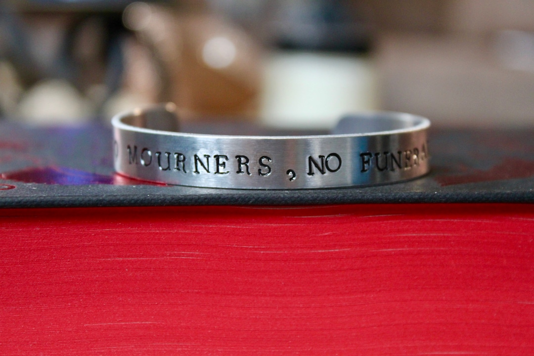 Crow Crew Motto Stamped Cuff - Etsy