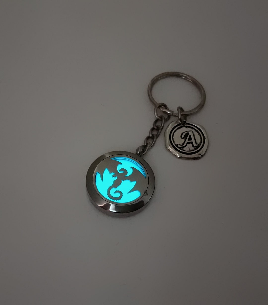 Dragon Key Chain, Glow in the Dark Keyring, Valentine's Gifts for Him ...