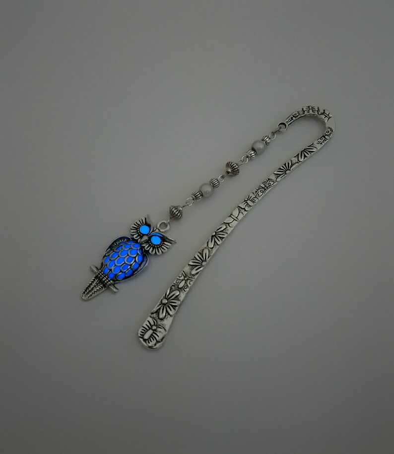 Blue Owl Bookmark, Teacher Gifts, Glow in the Dark - Etsy UK