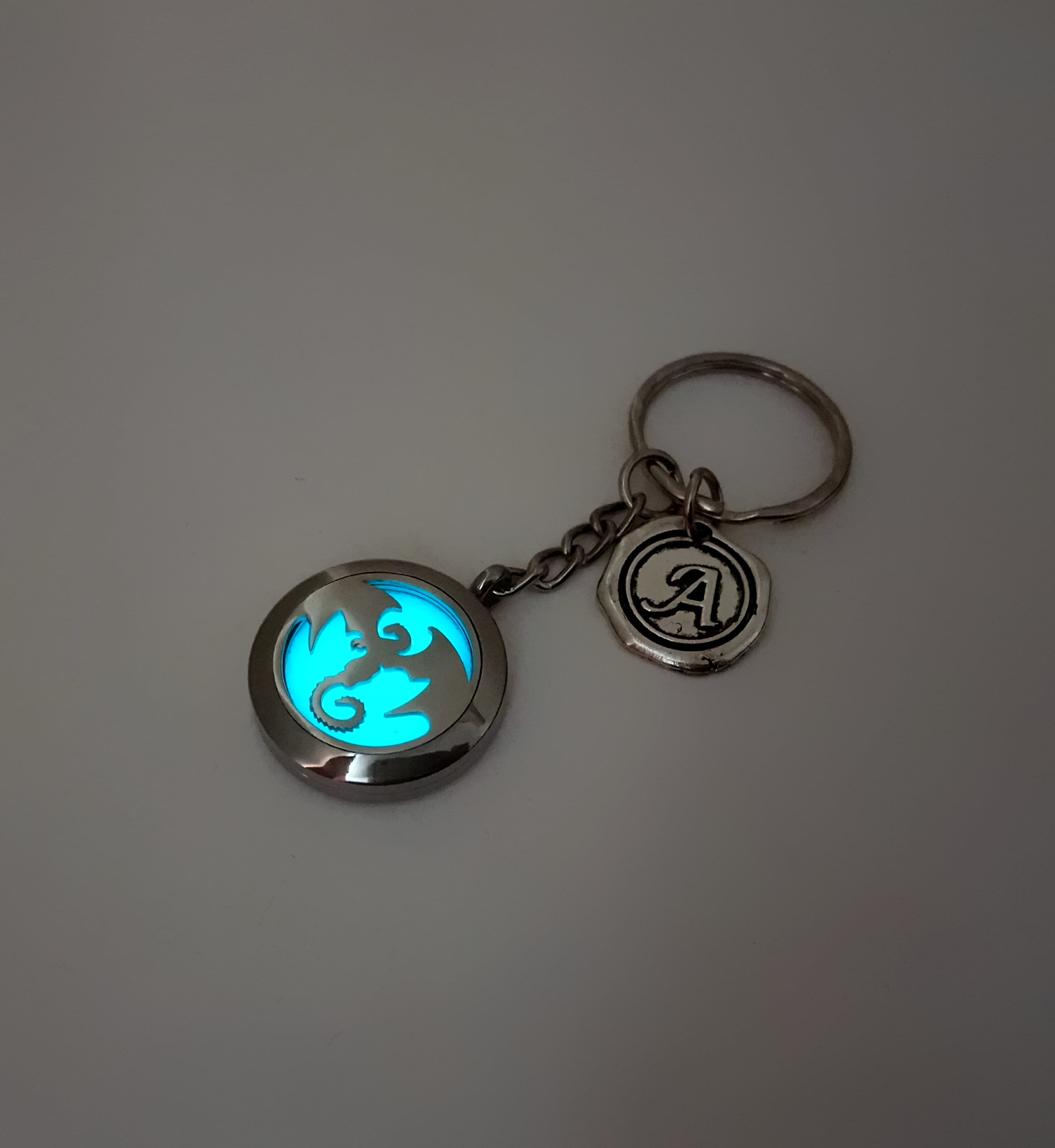 Dragon Key Chain, Glow in the Dark Keyring, Valentine's Gifts for Him ...