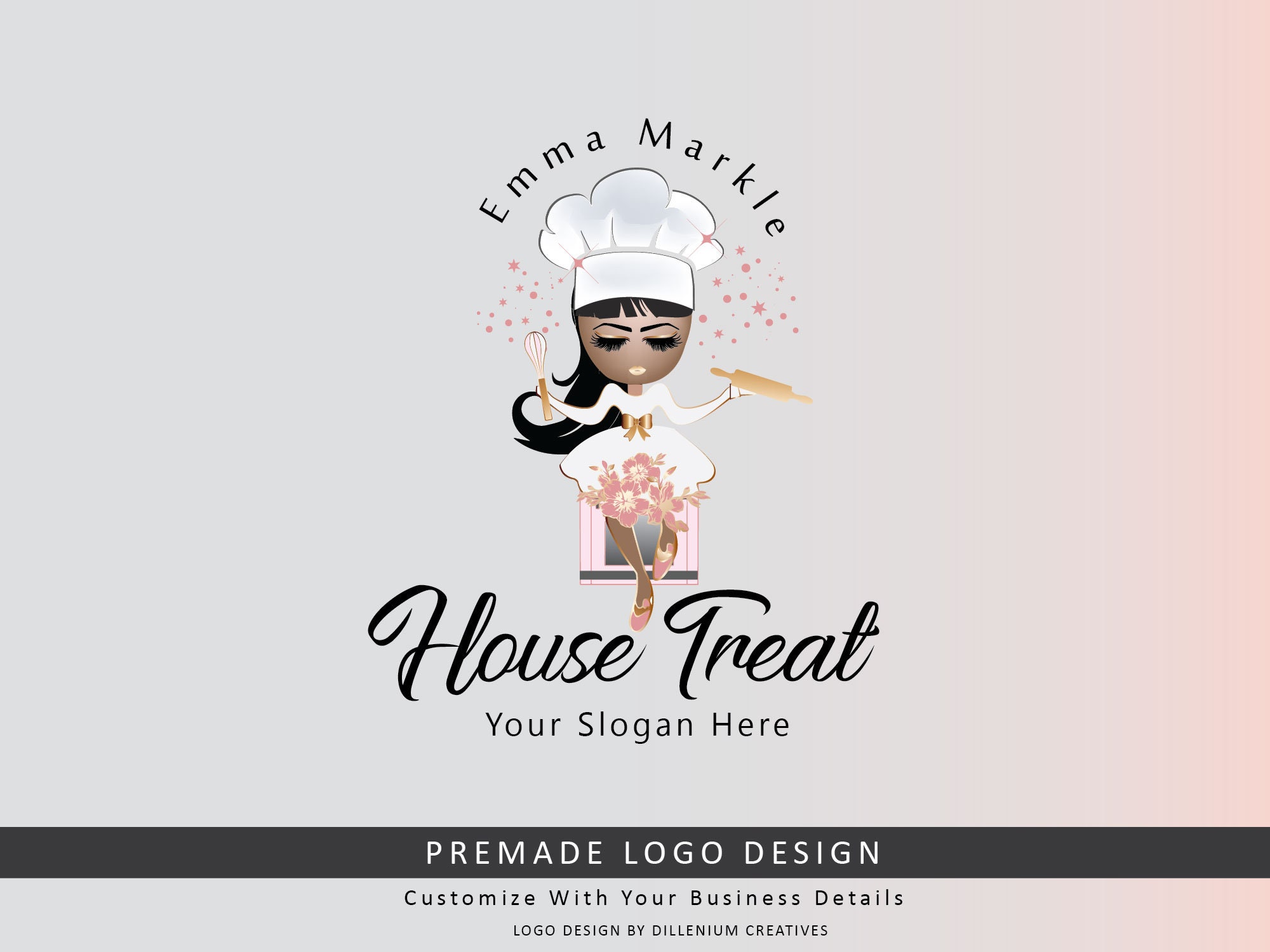 Baking Business Logo, Baking Logo, Cute Baking Logo, Blog Logo, Home ...
