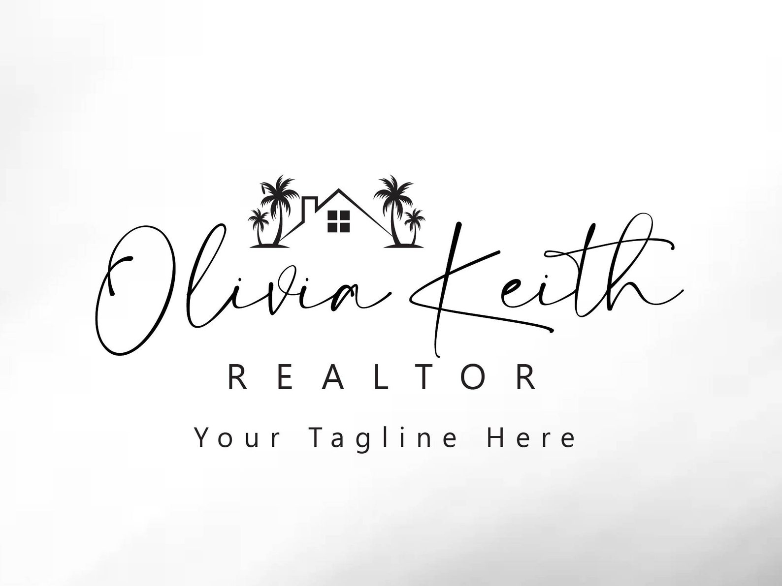 Realtor Logo Palm Tree Real Estate Agent Logo Realtor Logo Vector Realt ...