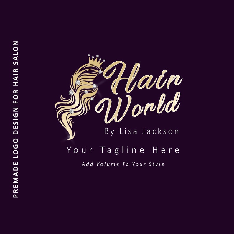Hair Extensions Logo, Hair Logo Design, Hair Logo, Hair Extensions Logo ...