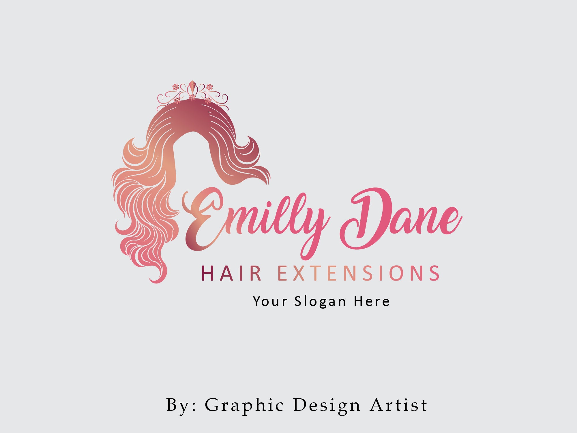 Hair Extensions Logo, Logo Hair Extensions, Hair Logos, Hair Business ...